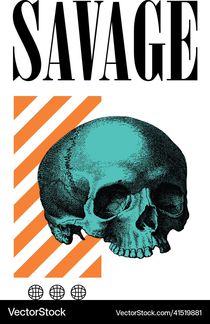 Savage t shirt design Royalty Free Vector Image