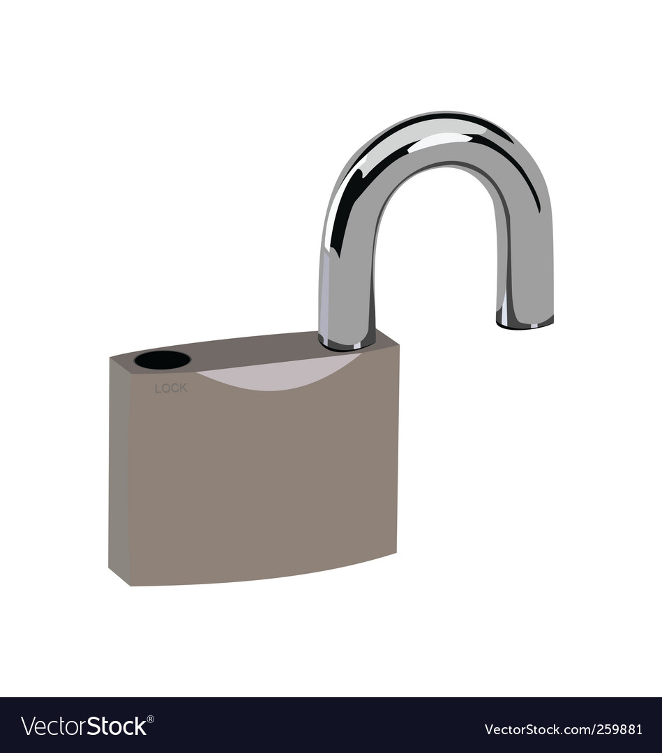 Security lock Royalty Free Vector Image - VectorStock