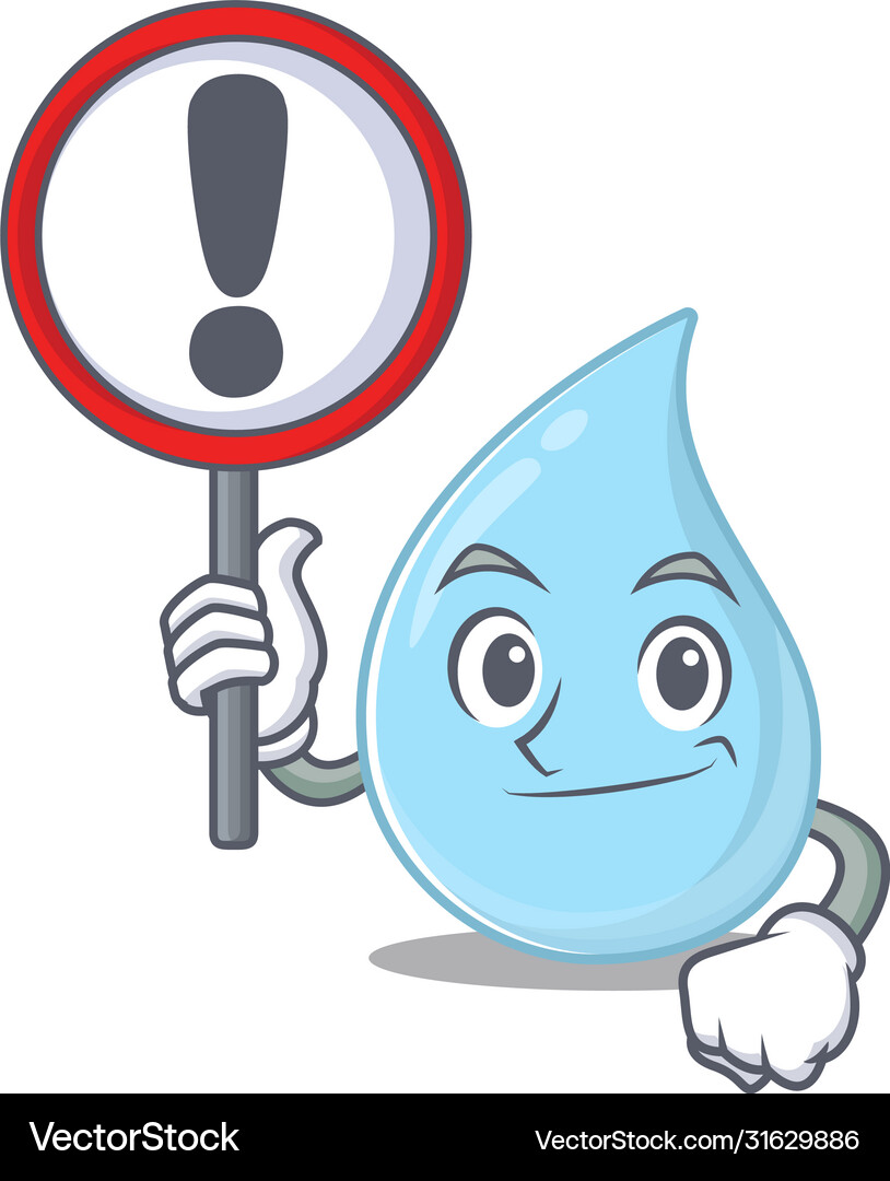 An icon raindrop cartoon design style Royalty Free Vector