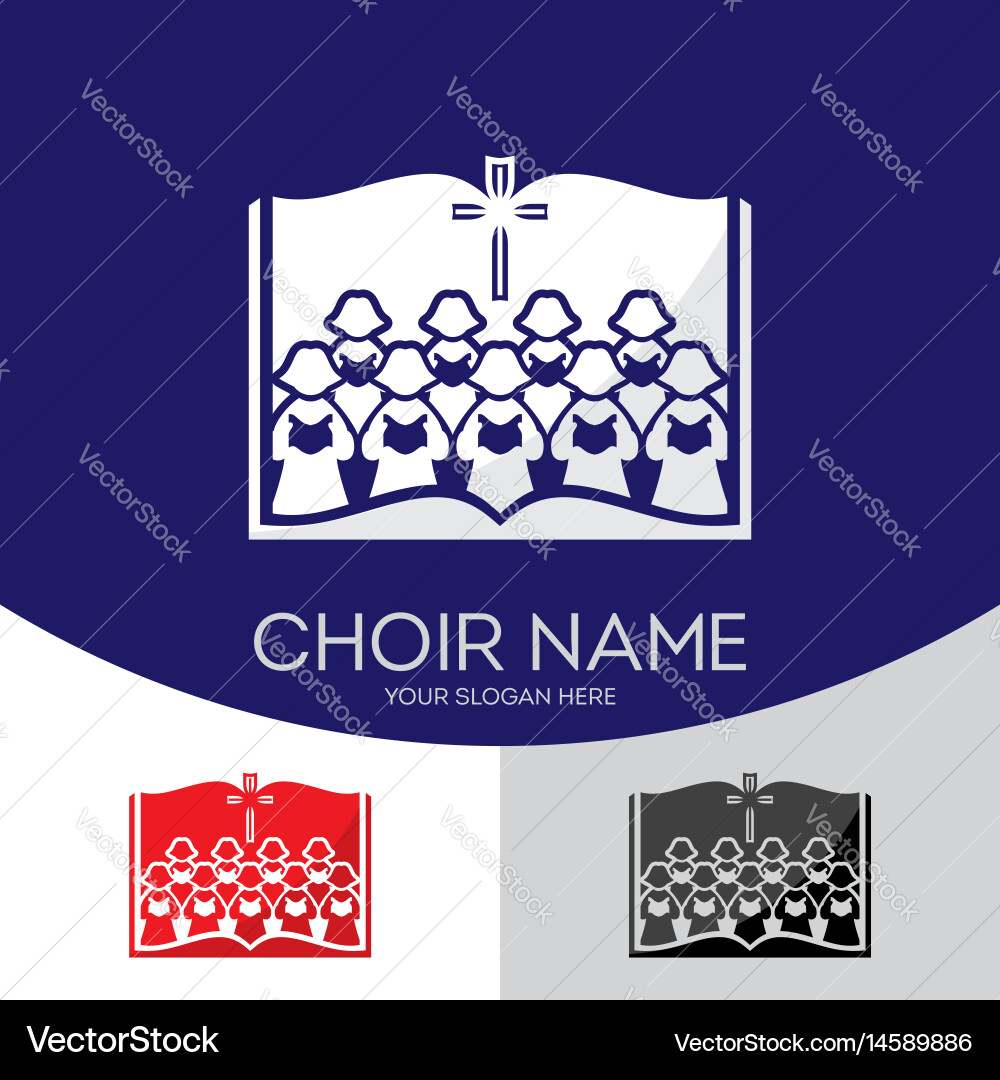 Choir christian church Royalty Free Vector Image