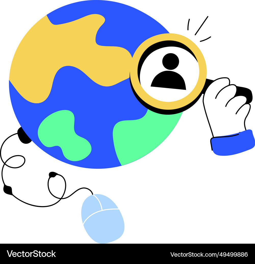 Find person Royalty Free Vector Image - VectorStock