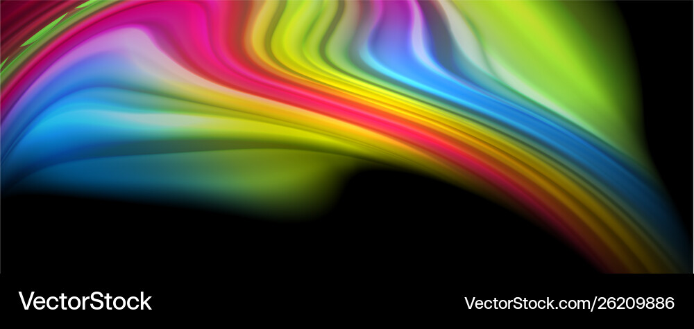 Flowing liquid colors - modern colorful flow Vector Image