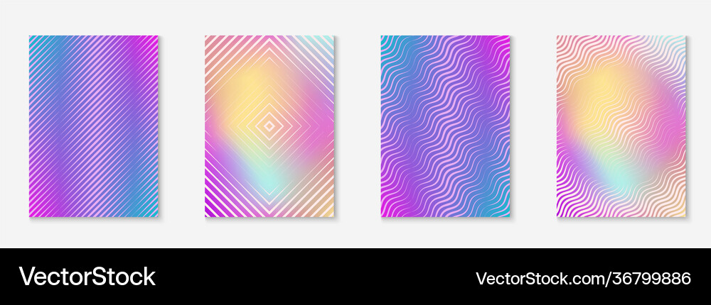 Music cover with minimalist geometric line Vector Image