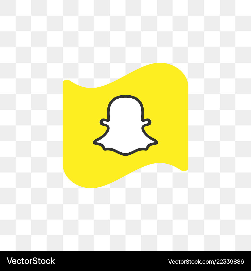 Snapchat social media icon design template Vector Image