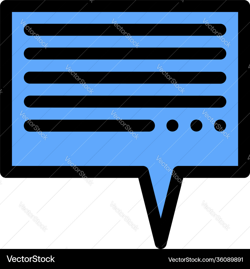Blue news notification on white background Vector Image