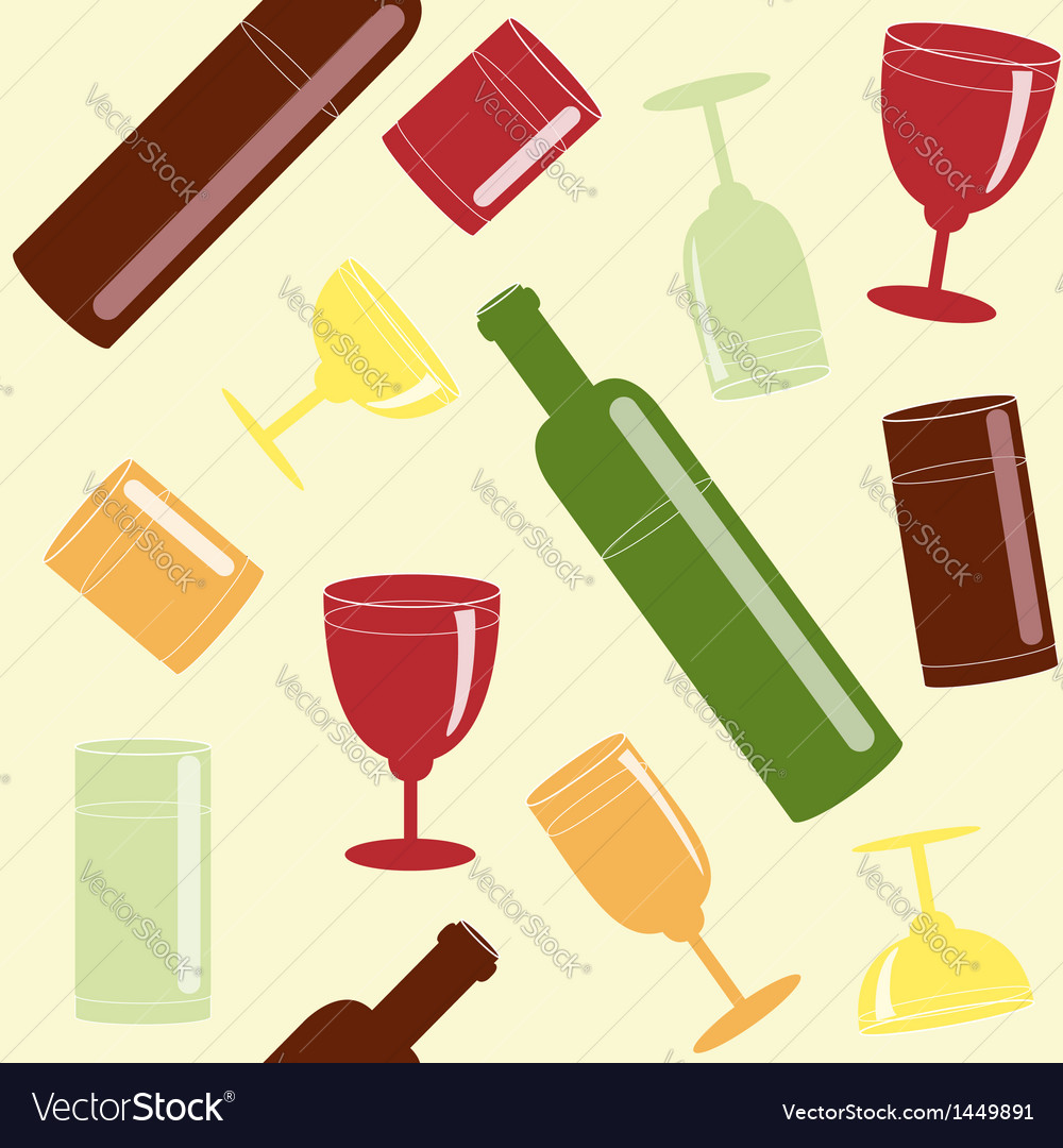 Bright Drink Pattern Royalty Free Vector Image
