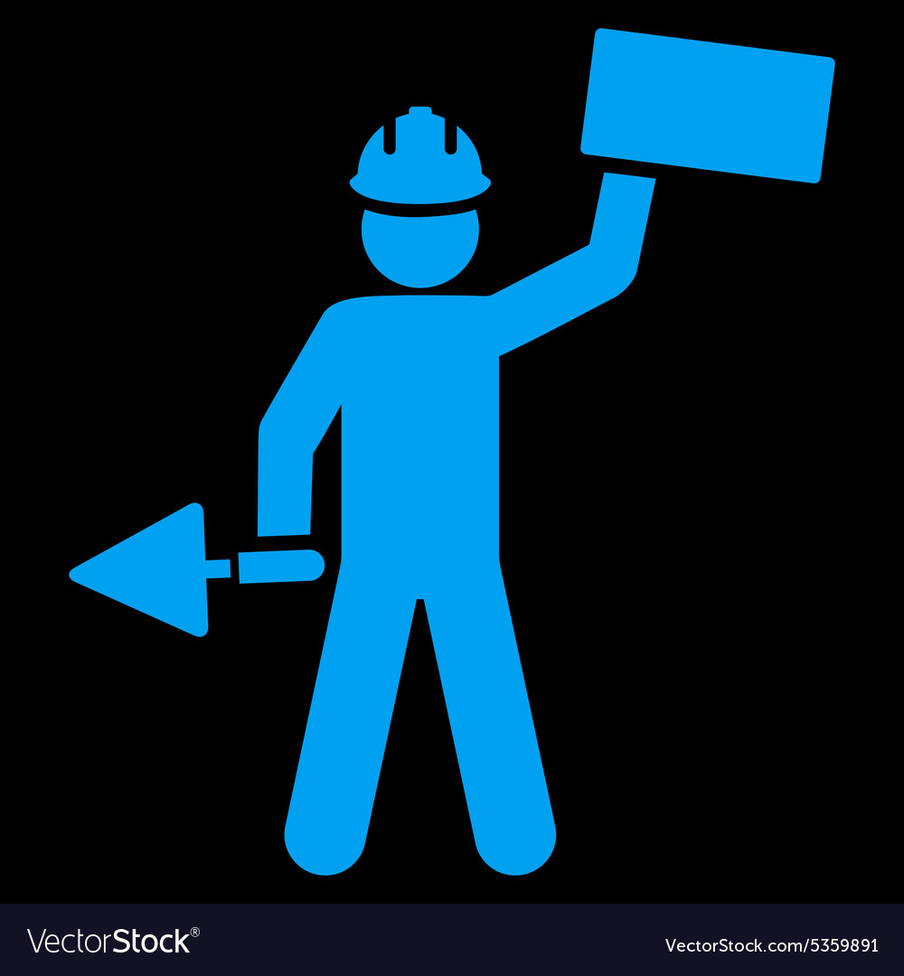 Builder icon from basic plain icon set Royalty Free Vector