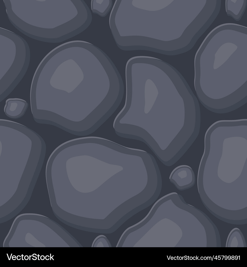 Cartoon game texture rocks dirt and ground Vector Image