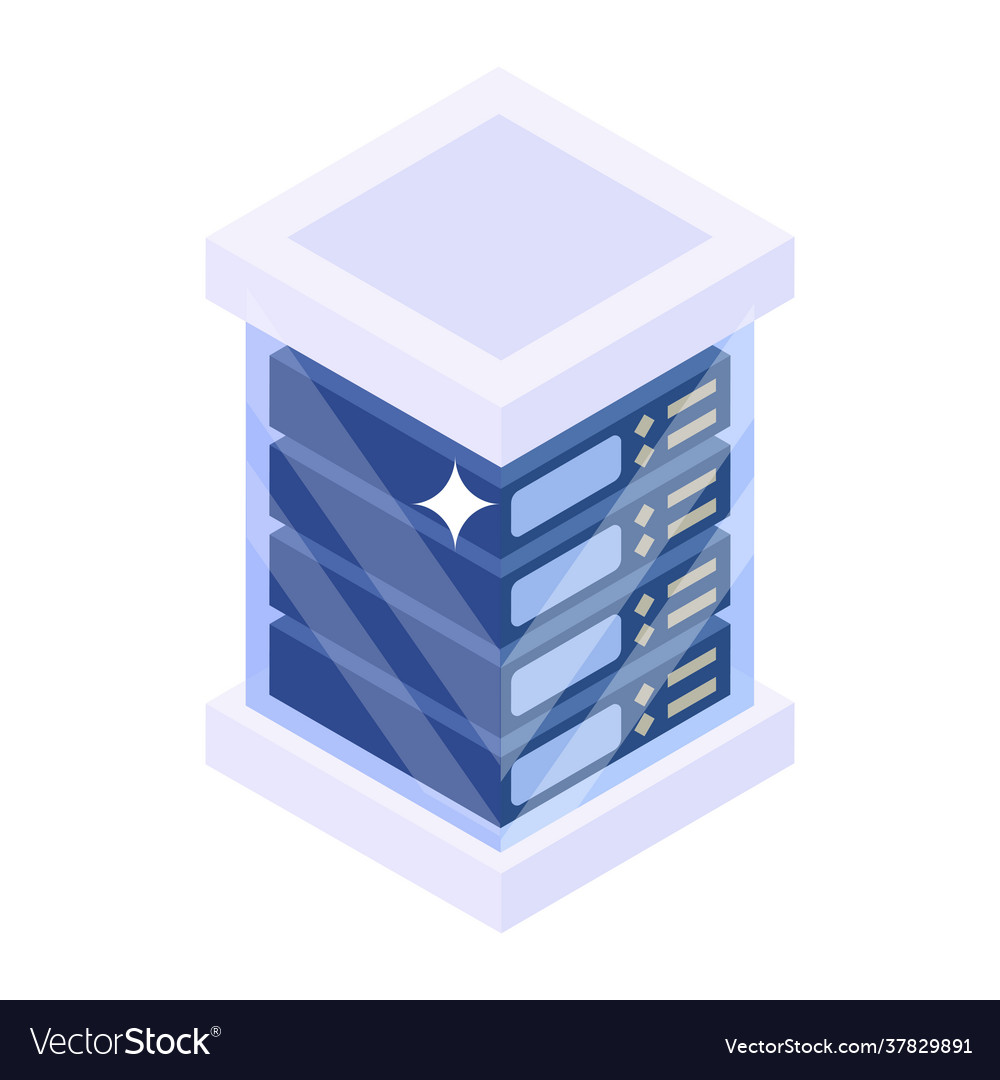 Data storage center Royalty Free Vector Image - VectorStock