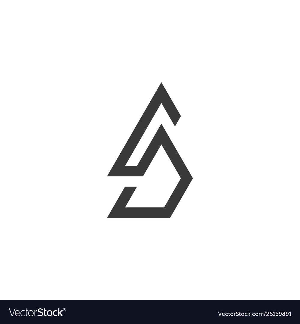 Initials logo template Royalty Free Vector Image