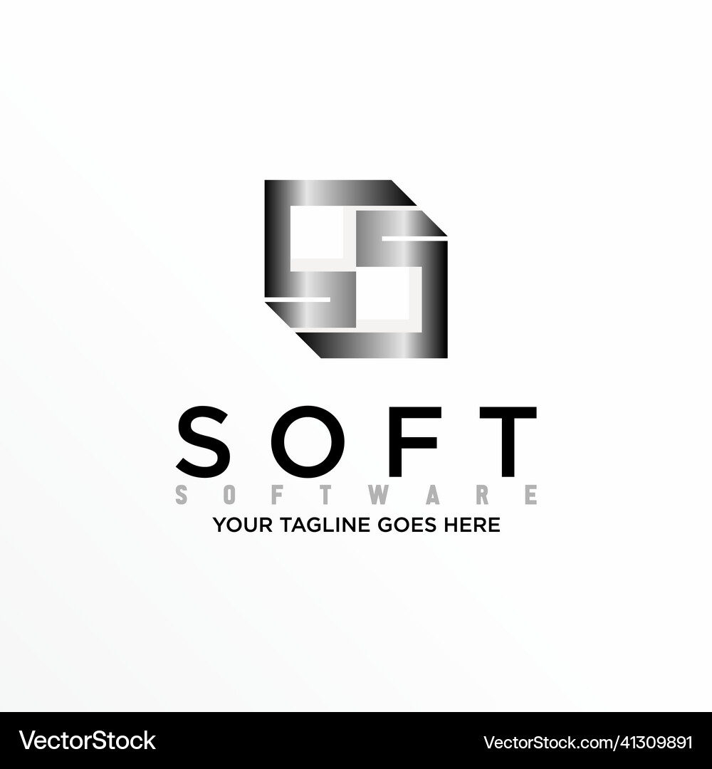 Letter ss free logo stock 3d abstract Royalty Free Vector