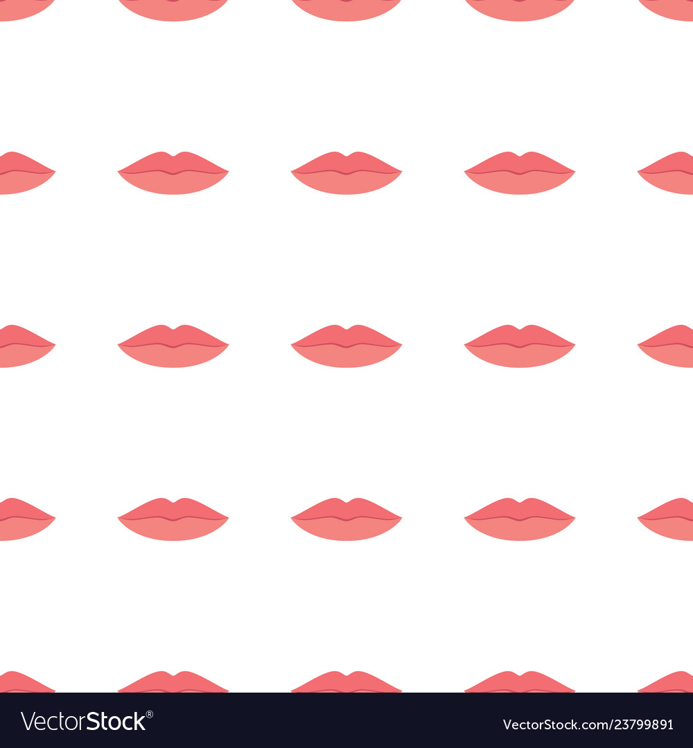 Lips seamless pattern Royalty Free Vector Image