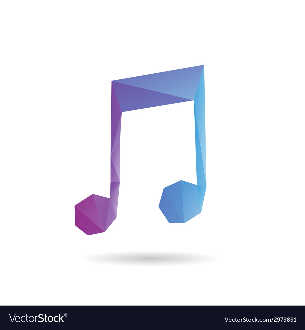 Note abstract isolated Royalty Free Vector Image