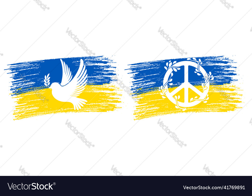 Peace in ukraine Royalty Free Vector Image - VectorStock