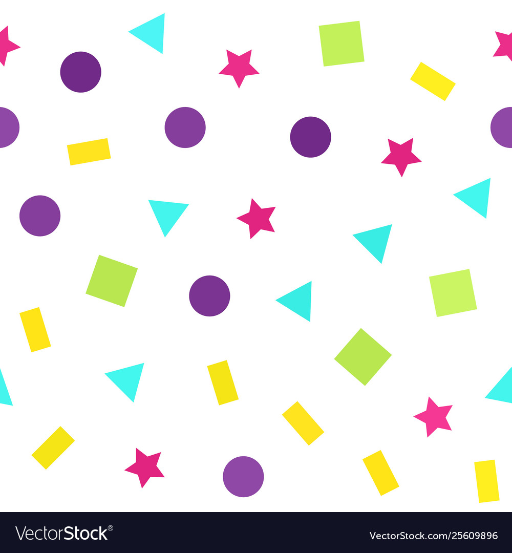 Bright geometric pattern seamless background Vector Image