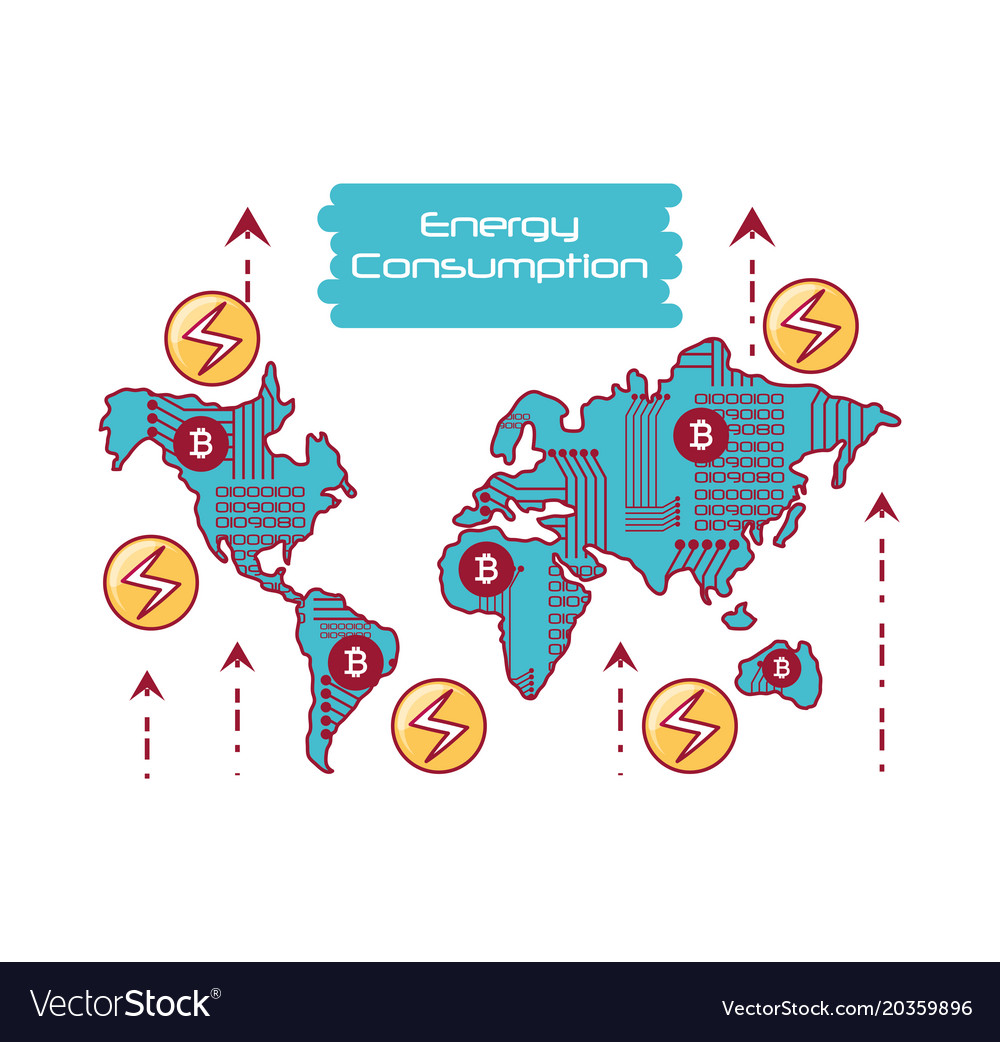 Energy consumption design Royalty Free Vector Image