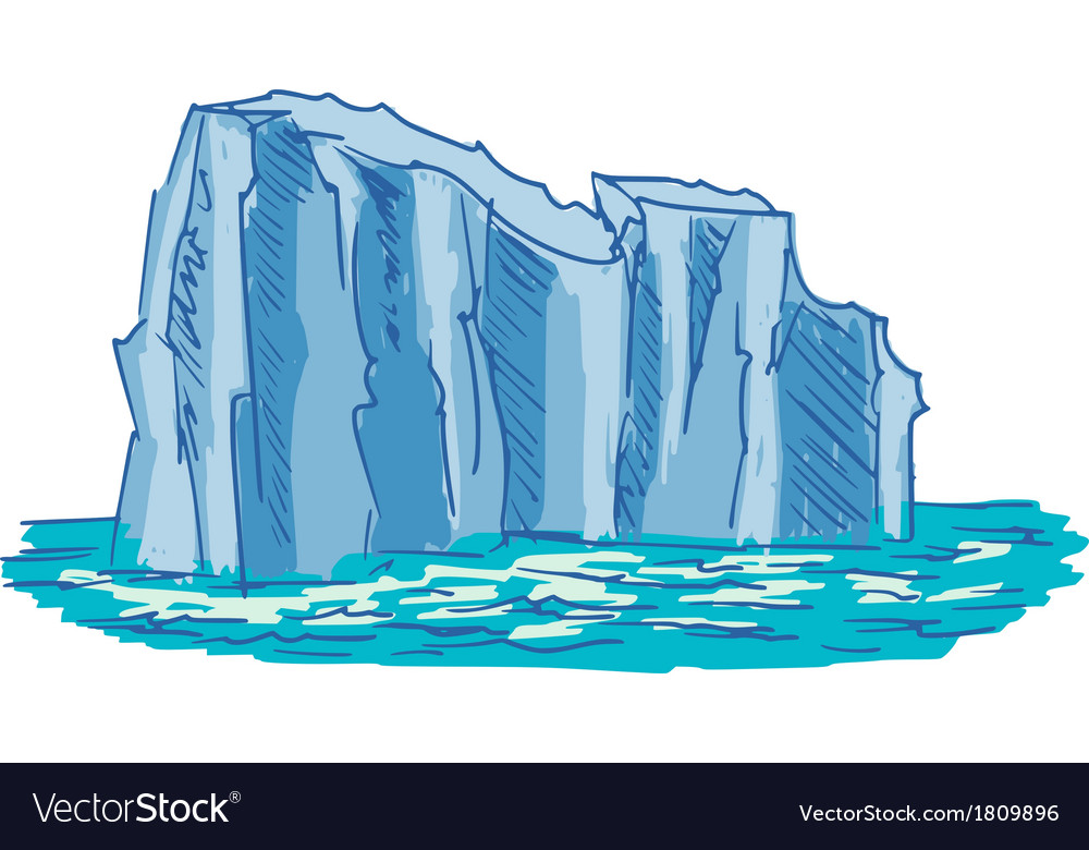 Iceberg Royalty Free Vector Image - VectorStock