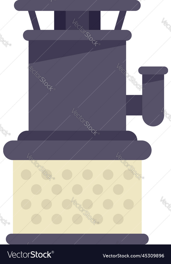 Motor pump icon flat engine system Royalty Free Vector Image