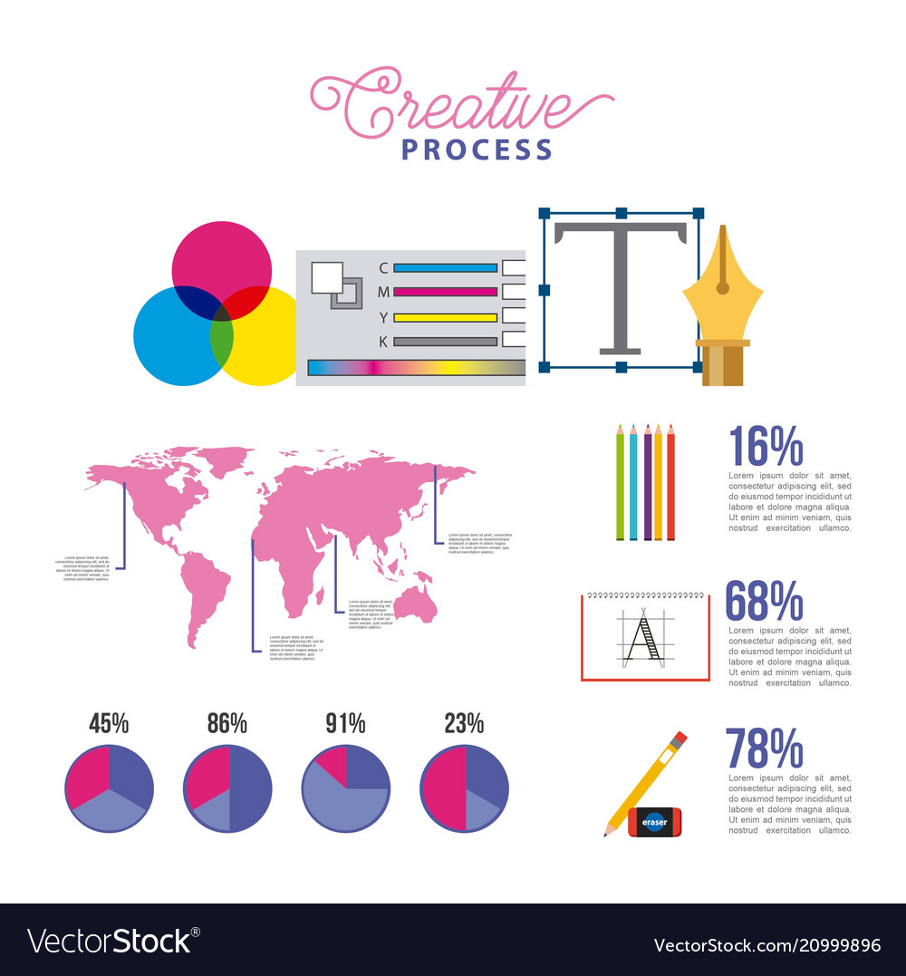 People working process Royalty Free Vector Image
