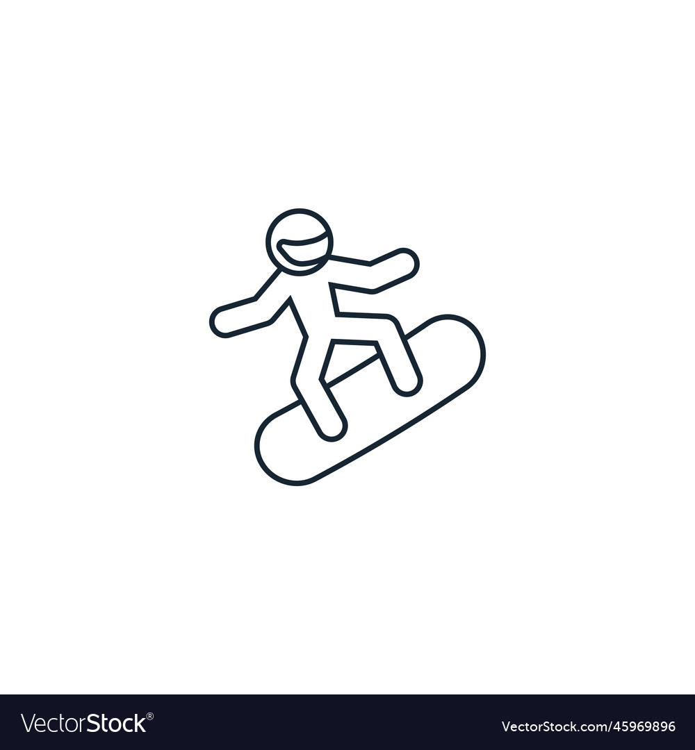 Snowboarding creative icon from sport icons Vector Image