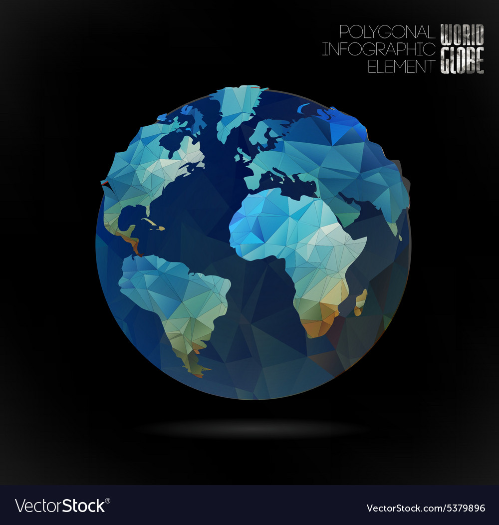 World globe Royalty Free Vector Image - VectorStock
