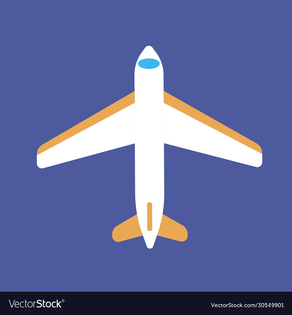 Airplane icon in trendy flat style Royalty Free Vector Image Airplane icon in trendy flat style Royalty Free Vector Image