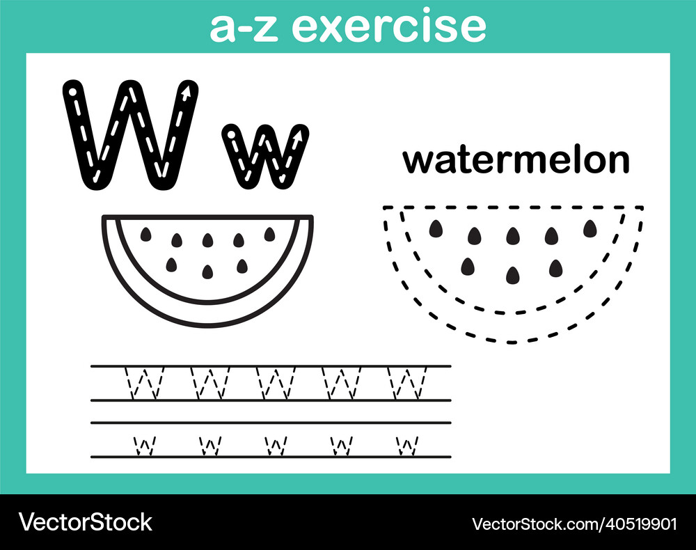 Alphabet A-Z Exercise for Kids Royalty Free Vector Image