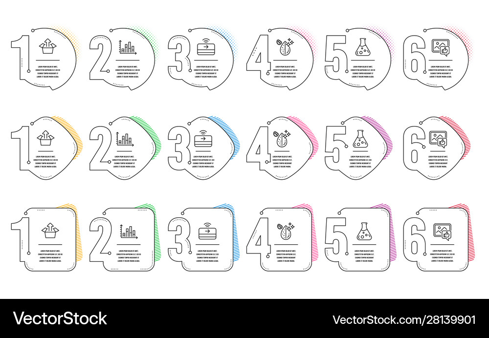 Chemistry lab diagram graph and contactless Vector Image