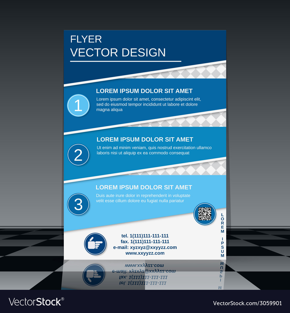Flyer template Royalty Free Vector Image - VectorStock