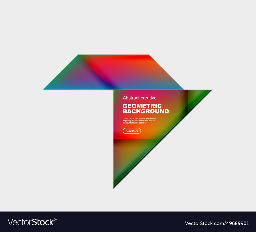 Gradient triangles abstract background Royalty Free Vector