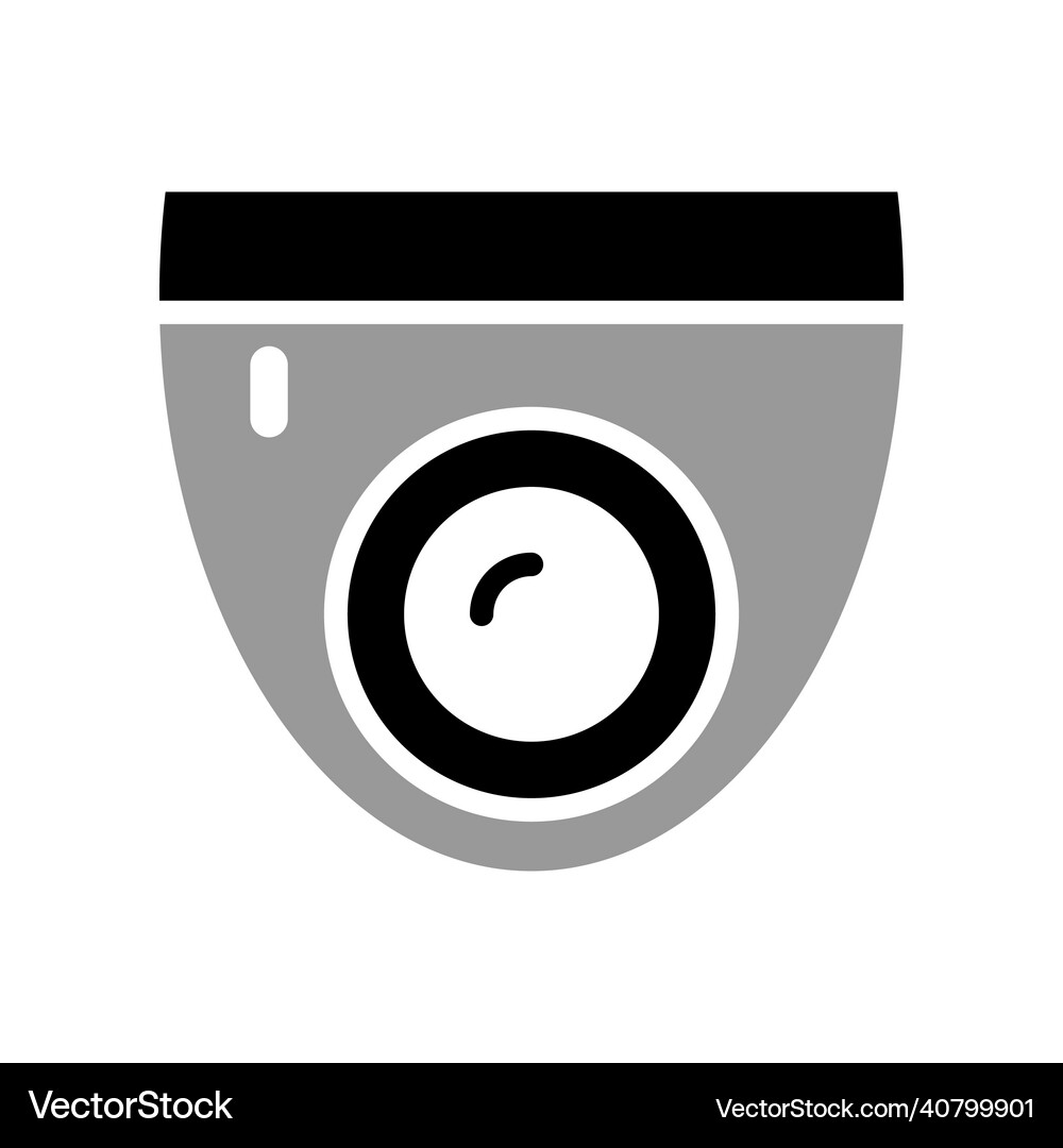 Graphic of cctv icon Royalty Free Vector Image