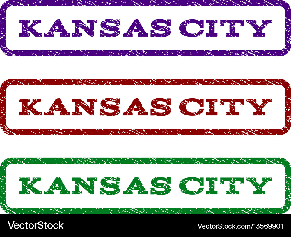 Kansas city watermark stamp Royalty Free Vector Image