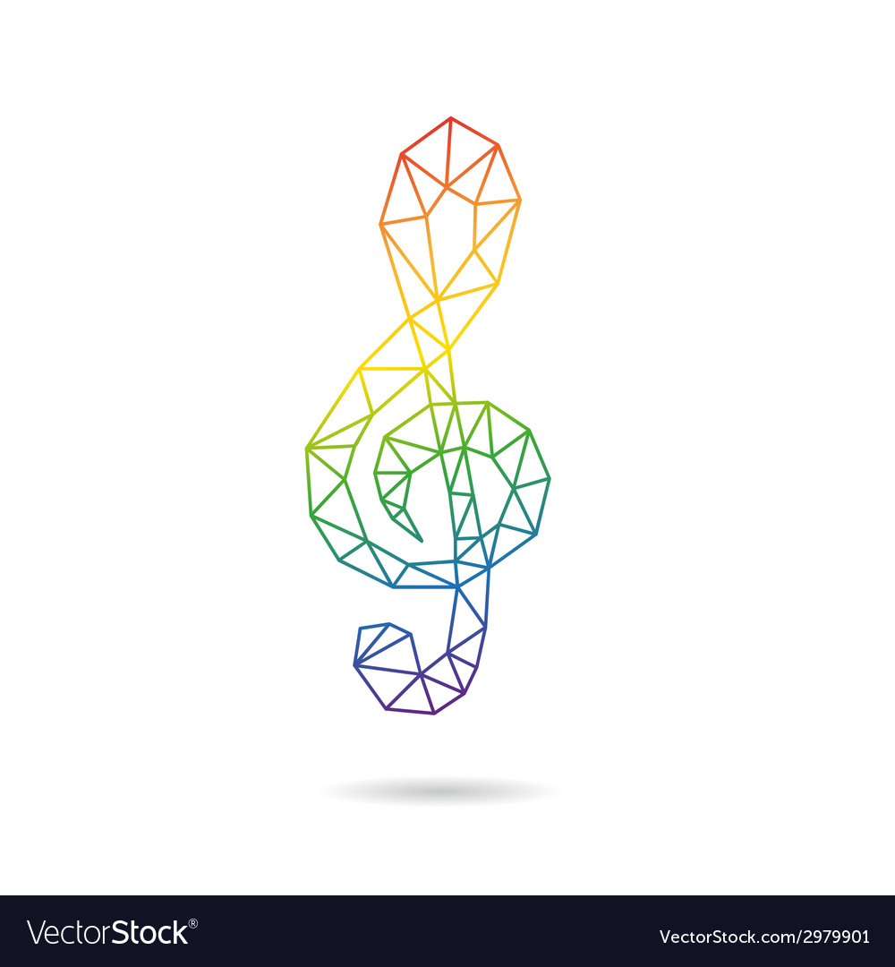 Note abstract isolated Royalty Free Vector Image