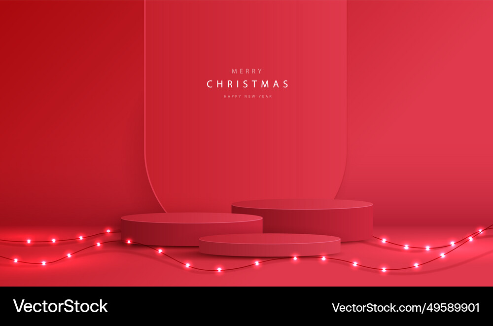 Podium shape for show cosmetic product display Vector Image