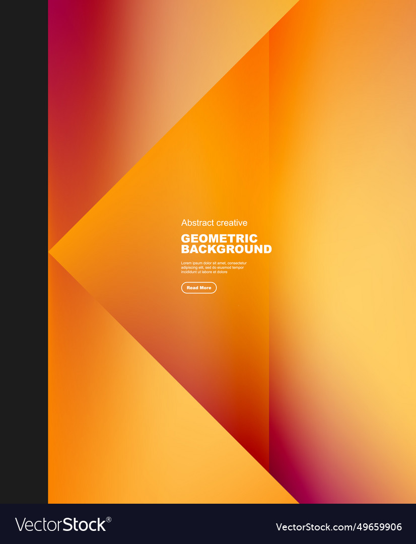 Gradient triangles abstract background Royalty Free Vector