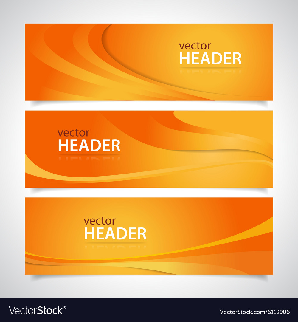 Headers Royalty Free Vector Image - VectorStock