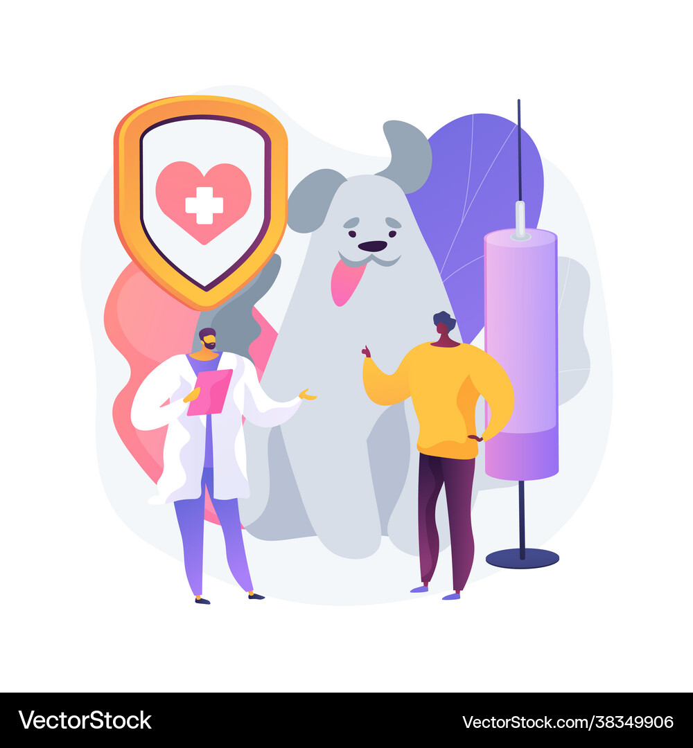 Rabies and your pet abstract concept Royalty Free Vector