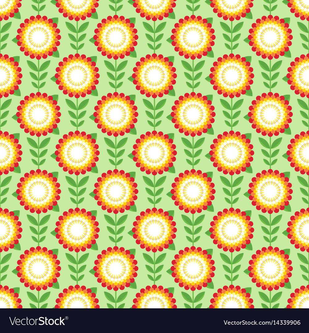 Simple flower pattern Royalty Free Vector Image