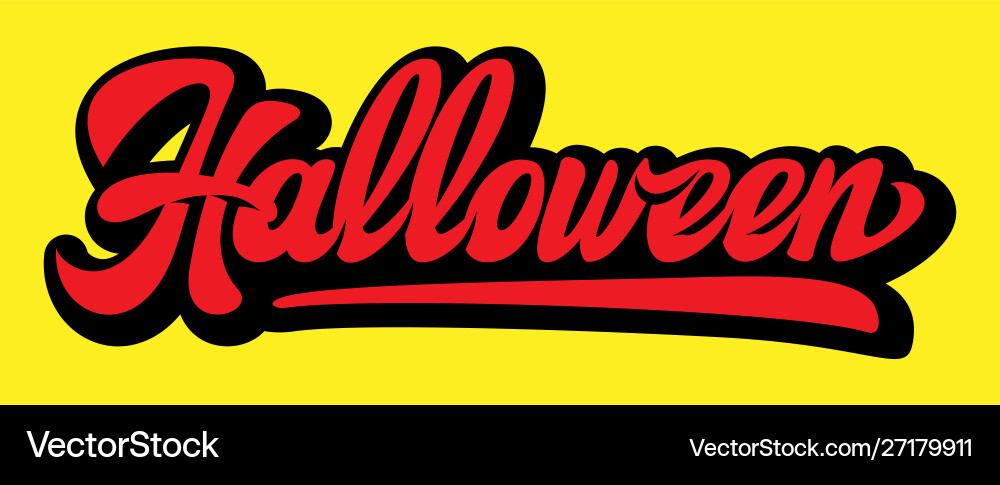 Color with calligraphic inscription Royalty Free Vector