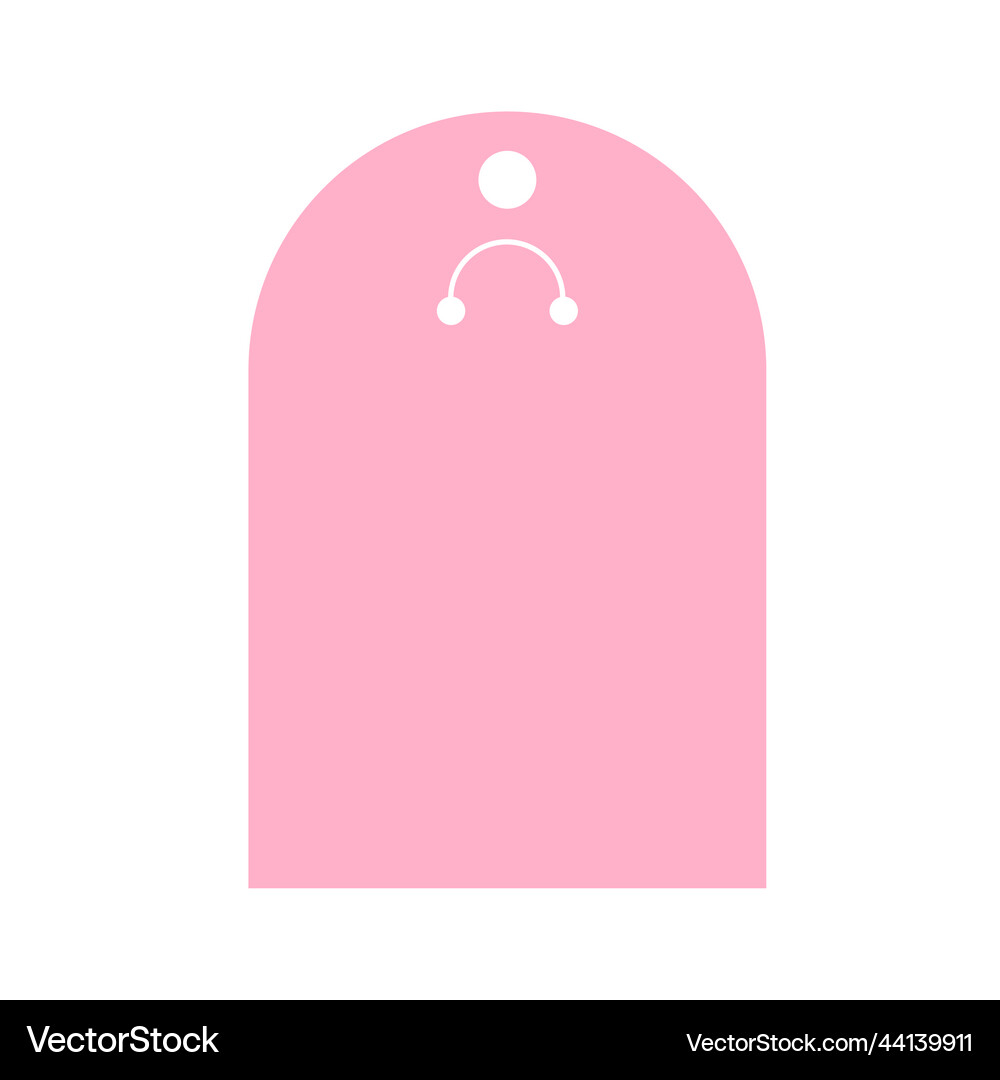 Design template for paper earrings isolated Vector Image