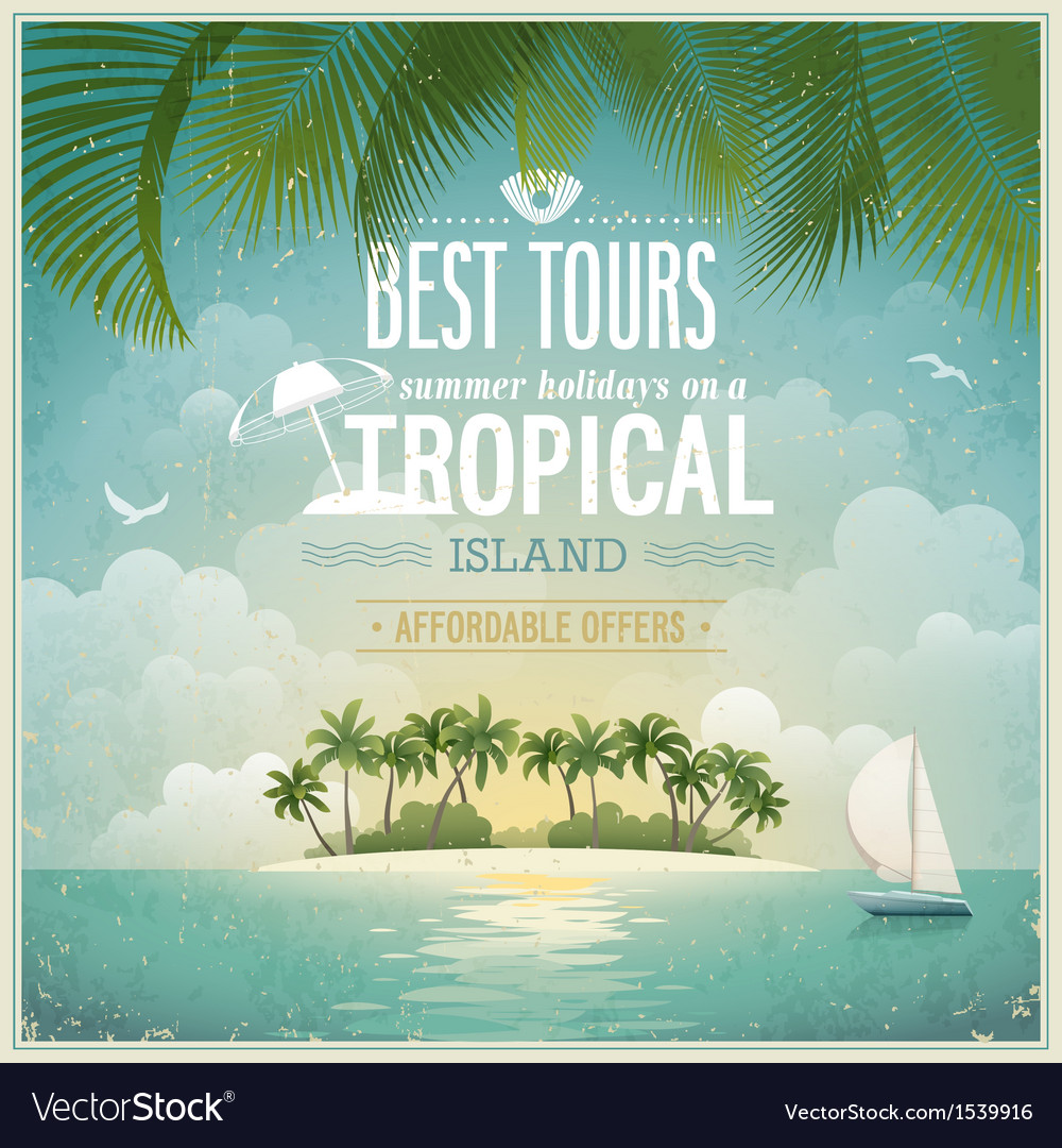 Beach view Royalty Free Vector Image - VectorStock