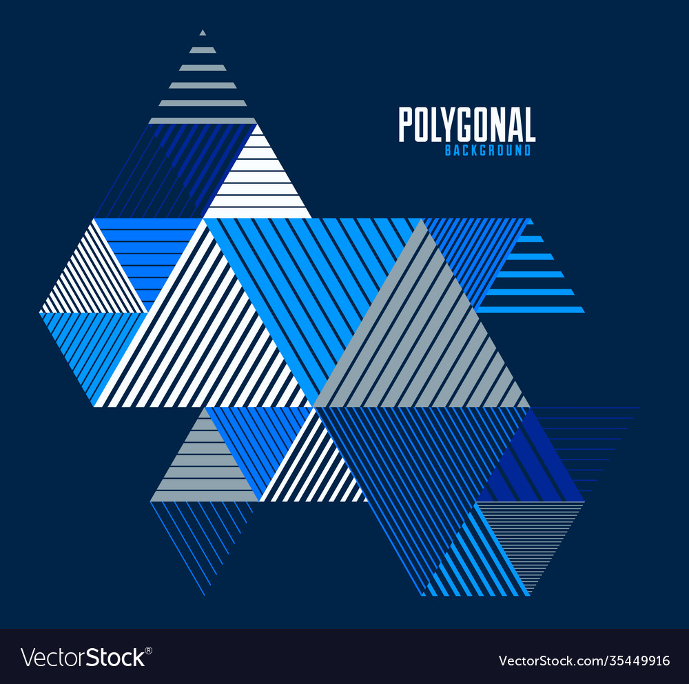 Linear striped abstract dimensional 3d background Vector Image