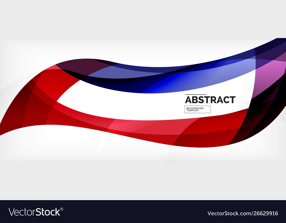 Linear wave web template Royalty Free Vector Image