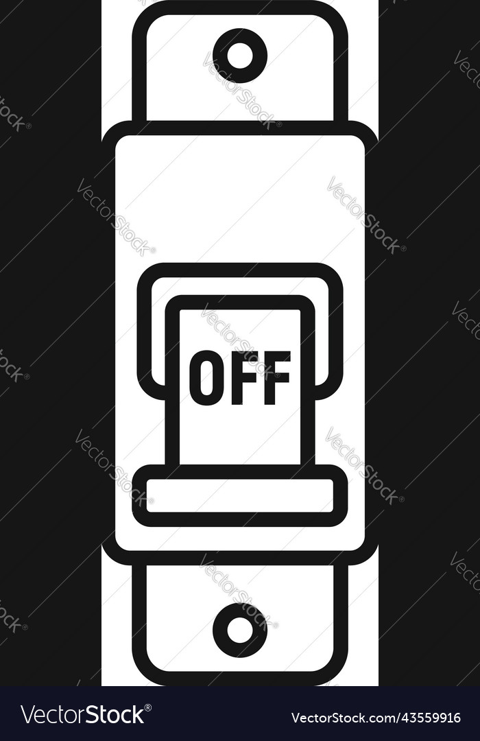 Machine breaker icon outline circuit box Vector Image Machine breaker icon outline circuit box Vector Image