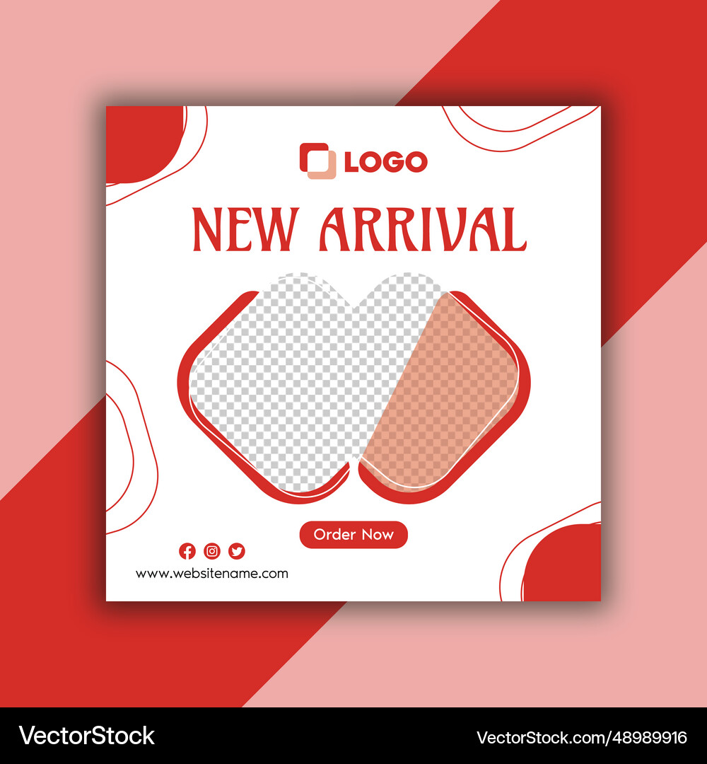 New arrival product social media post design templ