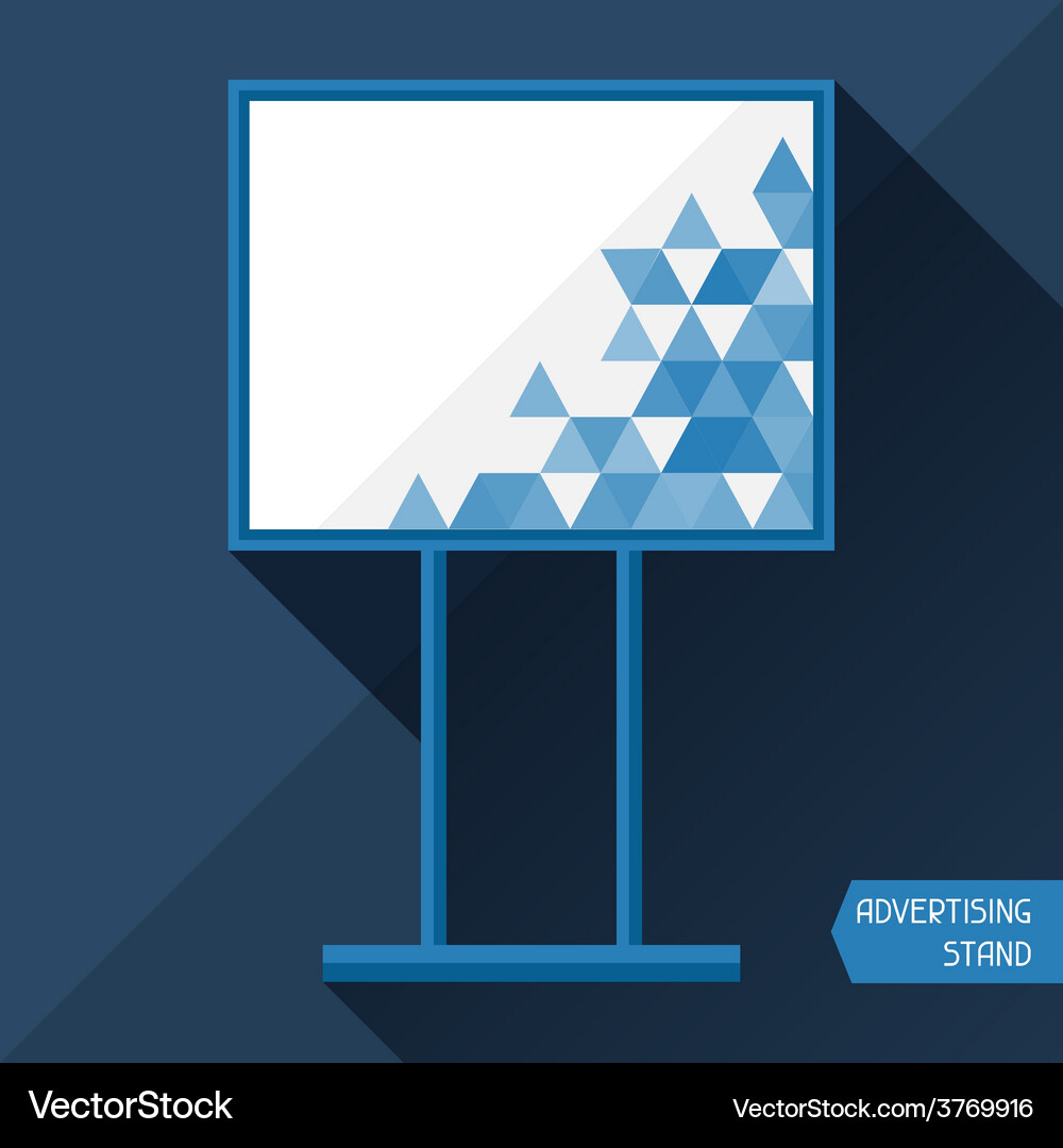 Template of advertising stand Royalty Free Vector Image