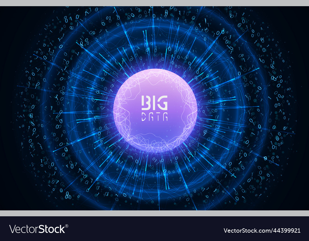 Abstract virtual digital stream Royalty Free Vector Image