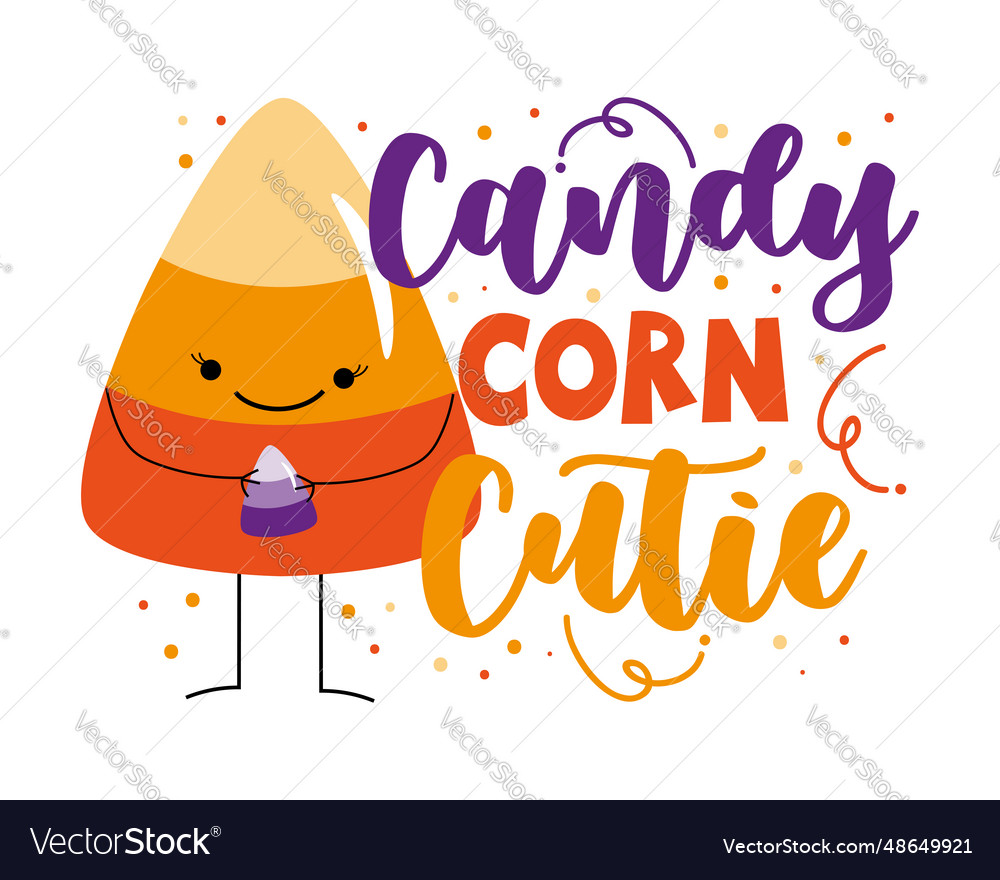 Candy corn cutie - smiley candy corn Royalty Free Vector