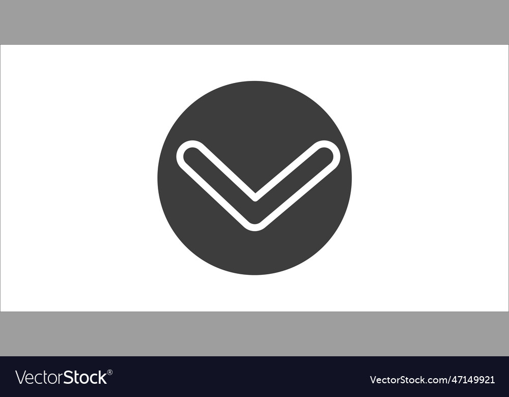 Expand button icon filled button icon from Vector Image