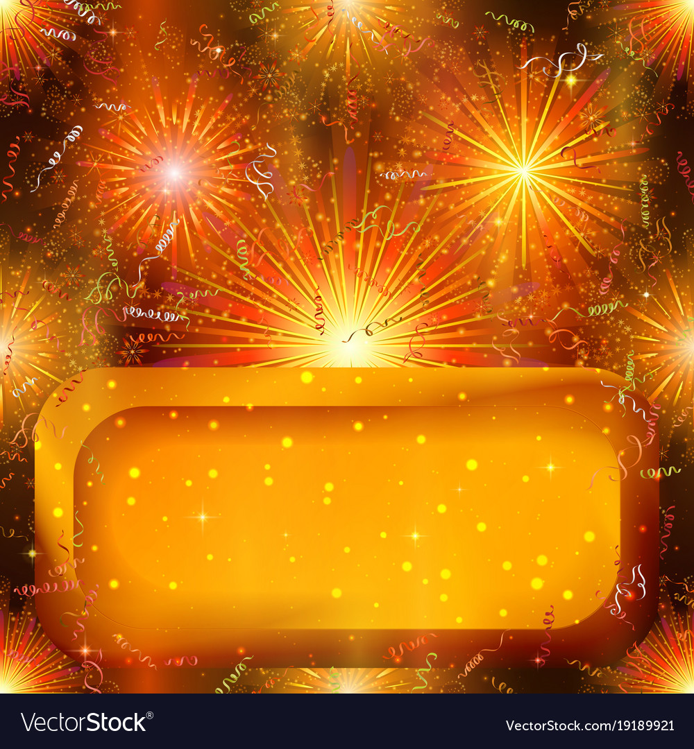 Firework holiday background Royalty Free Vector Image